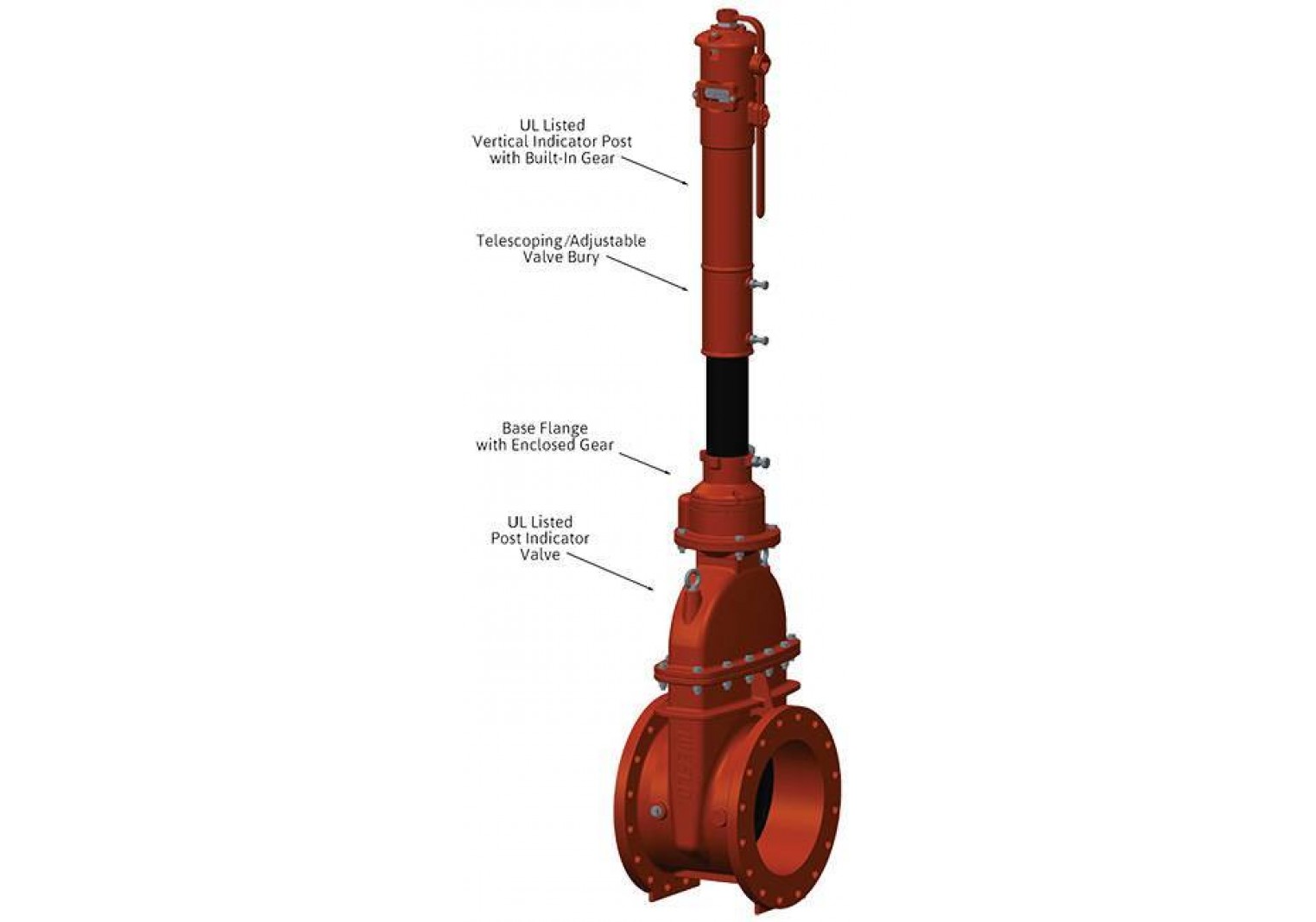Flanged NRS gate Valve 14inch with stem cap Flange PN16